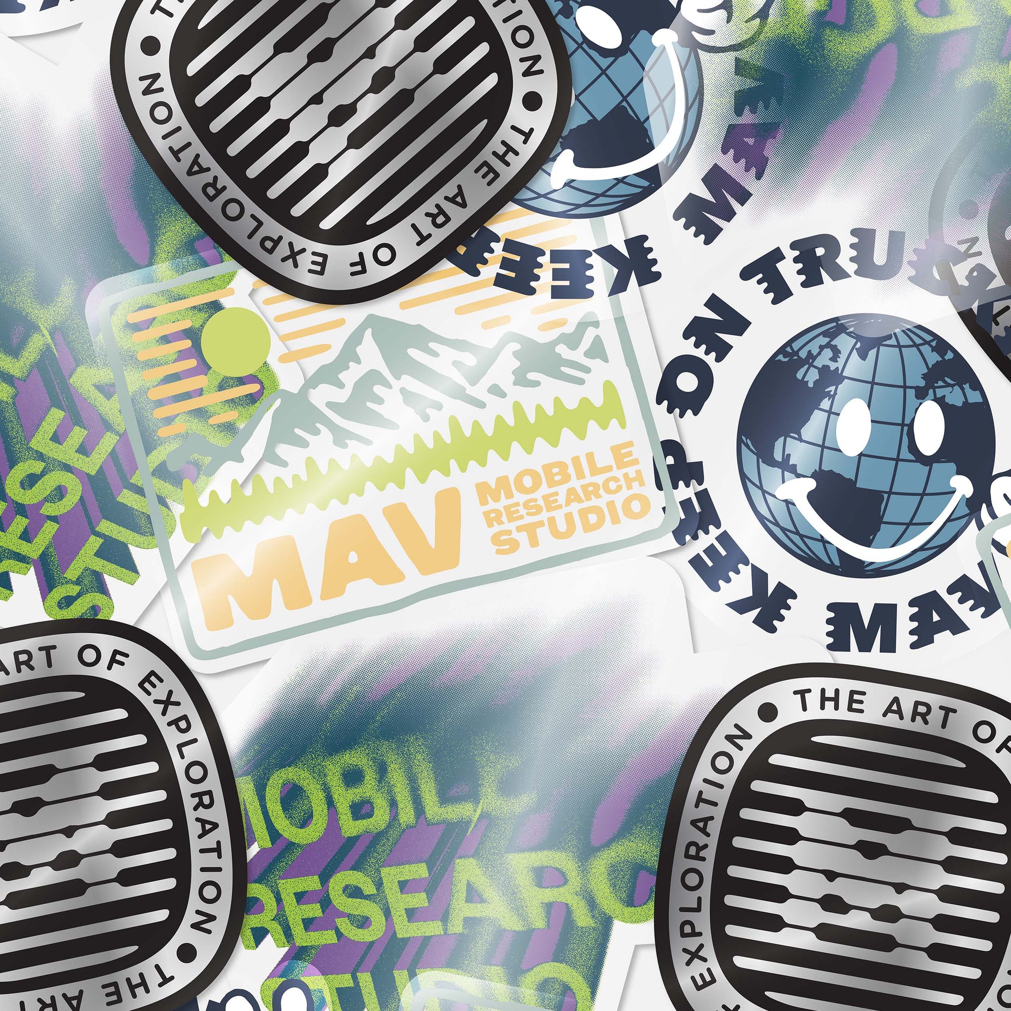 Trekkin' Sticker Pack – Mav Brand